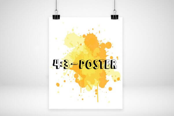 Personalisiertes Poster im 4:3 Format online drucken | printonline24.com