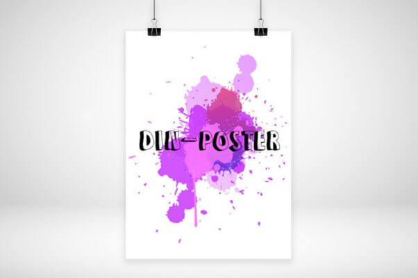 Poster DIN-Formate, DIN A0, DIN A1, DIN A2, DIN A3, DIN B1, und DIN B2 ...